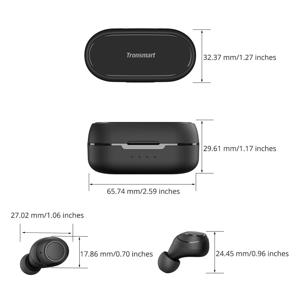 Tronsmart Onyx Free TWS Earbuds UV Sterilization Qualcomm aptX