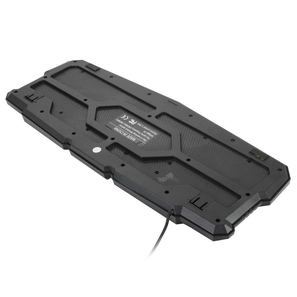 A878 114-key LED Backlit Wired USB Gaming Keyboard Black