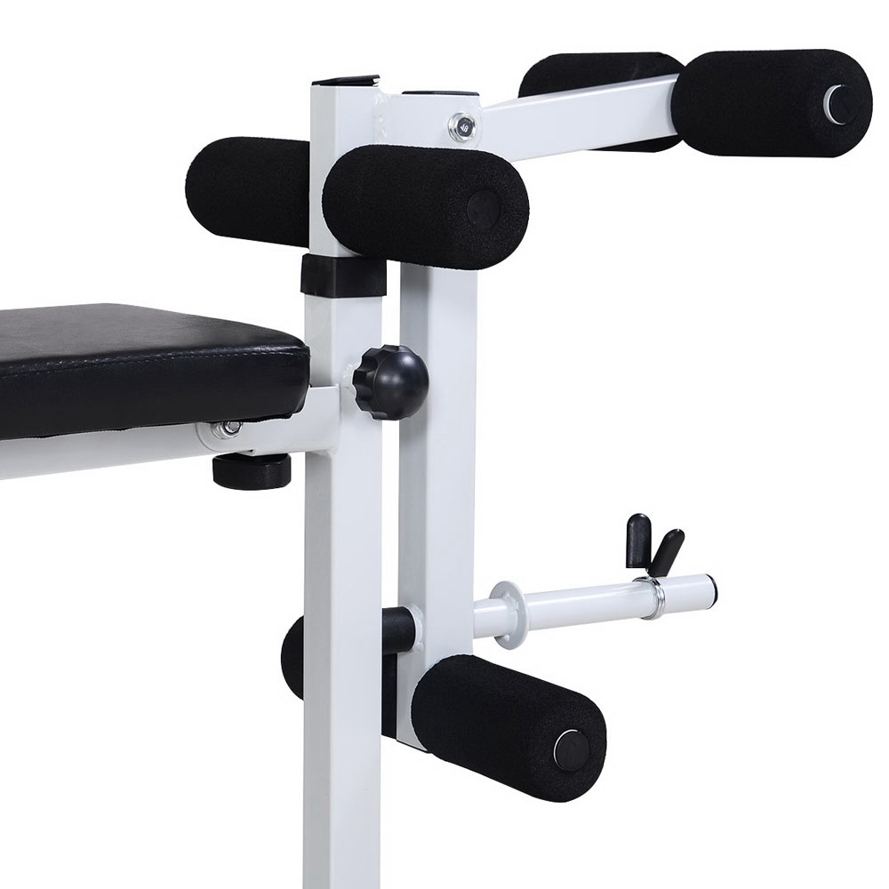 N-008 Folding Multi-function Fitness Weightlifting Bed White