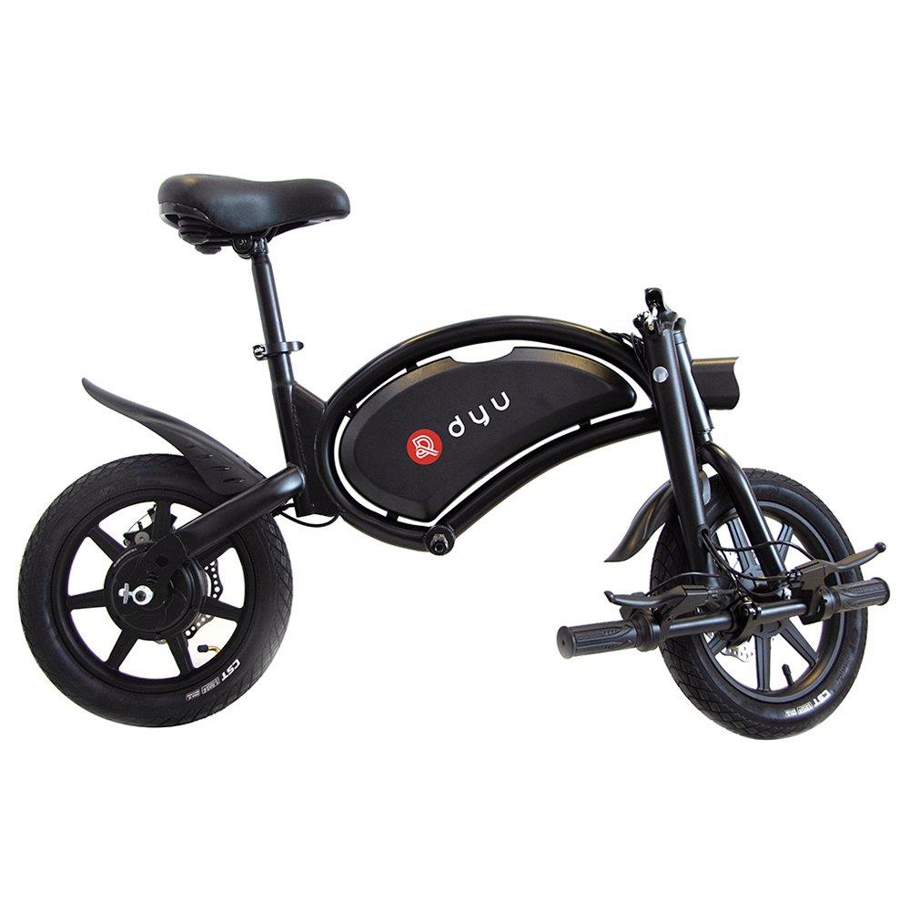 DYU D3F Folding Moped Electric Bike 14 Inch Black