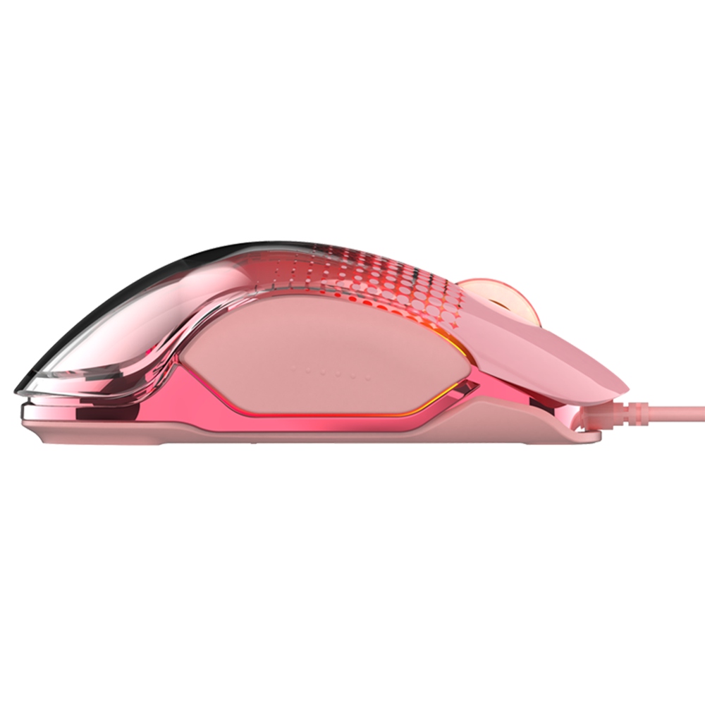 Ajazz AJ358 Wired USB Colorful Backlight Gaming Mouse Pink
