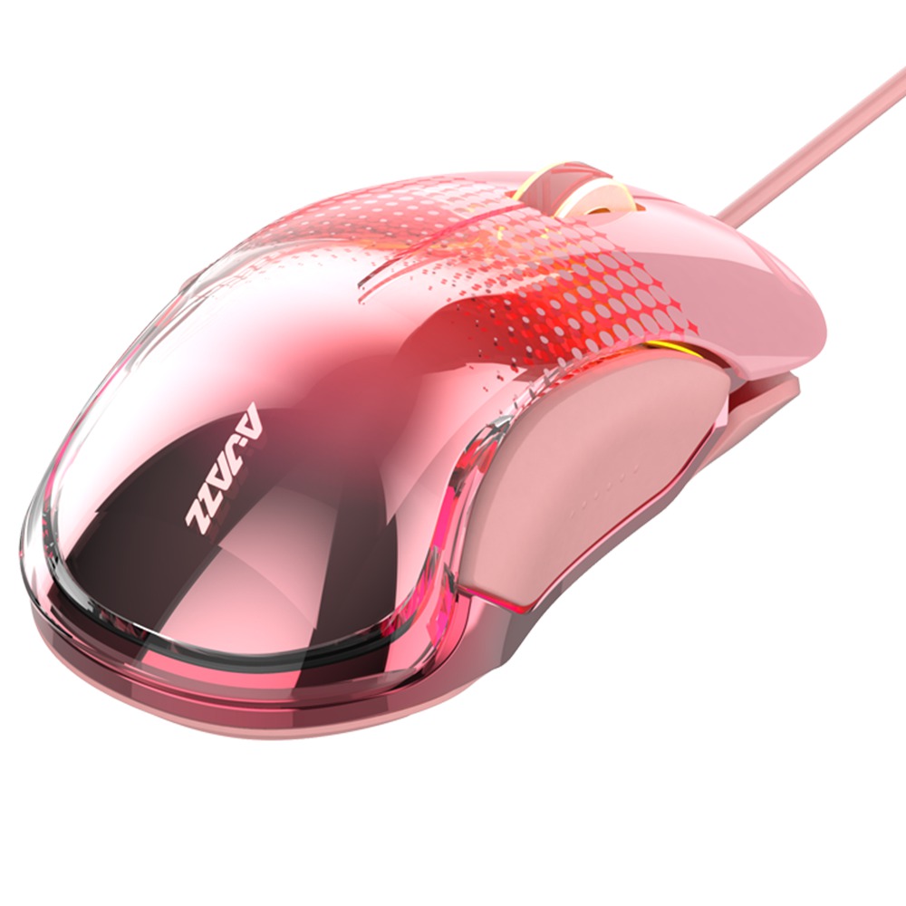 Ajazz AJ358 Wired USB Colorful Backlight Gaming Mouse Pink