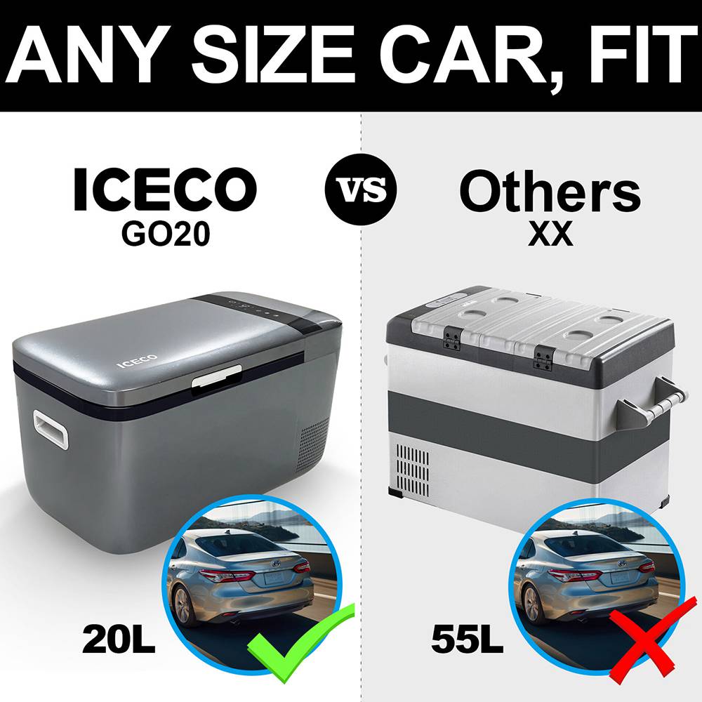 ICECO GO20 Portable Smart Refrigerator 20L Capacity Black