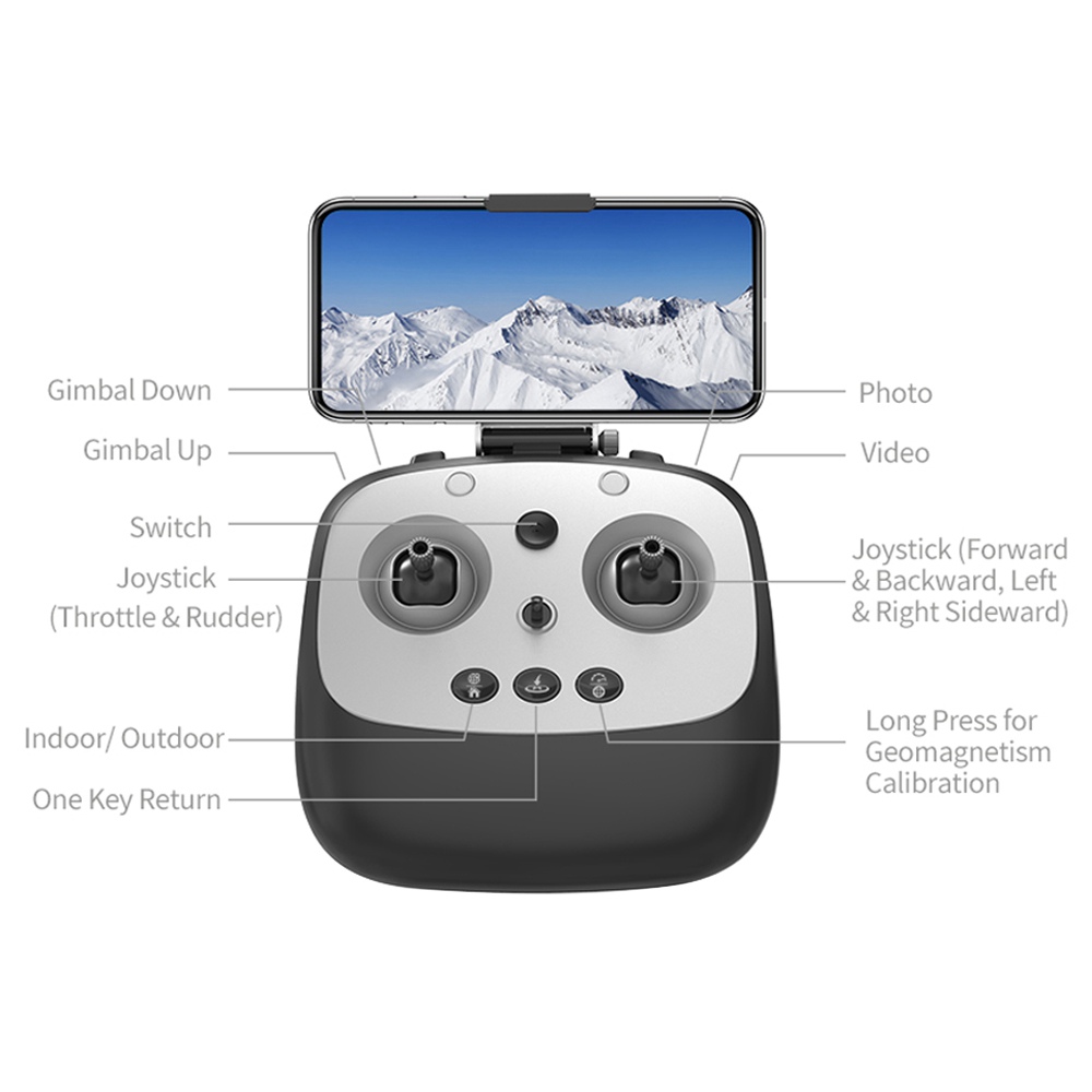 JJRC X13 4K GPS RC Drone Two Batteries
