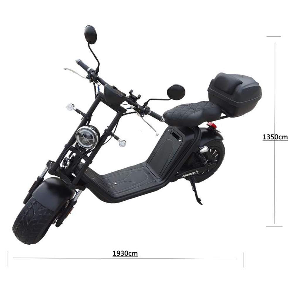 CityCoco Ghost Electric Scooter Fat Tire 2000W Brushless Motor Black