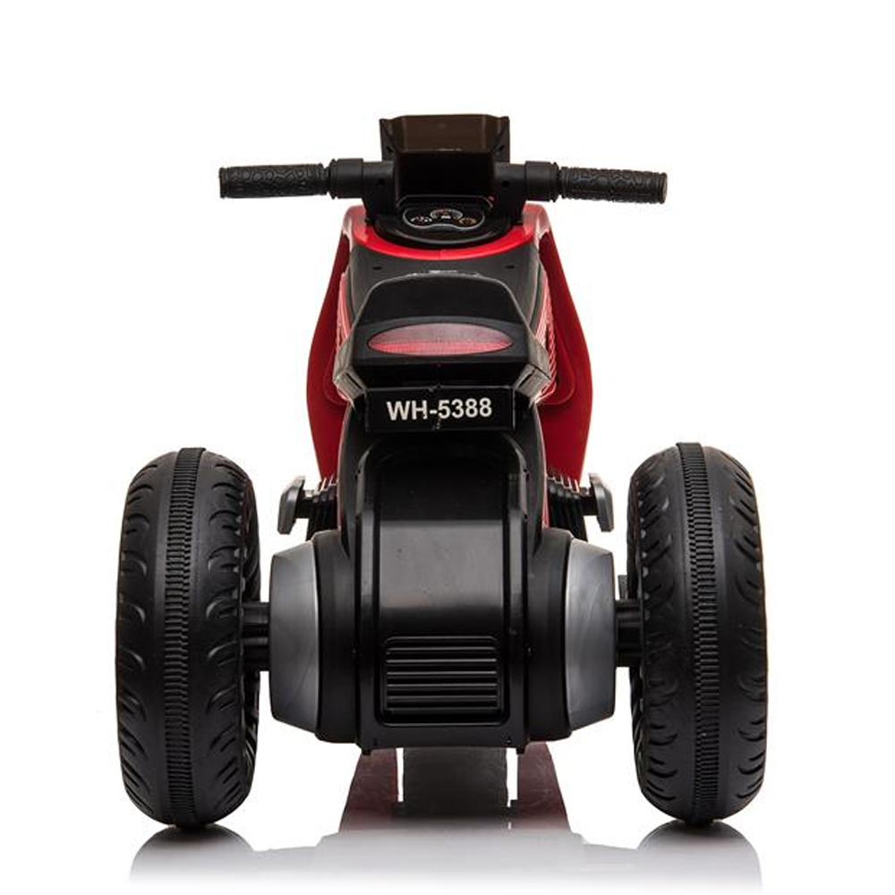 Children Electric Motorcycle 3 Wheels Double Drive Red