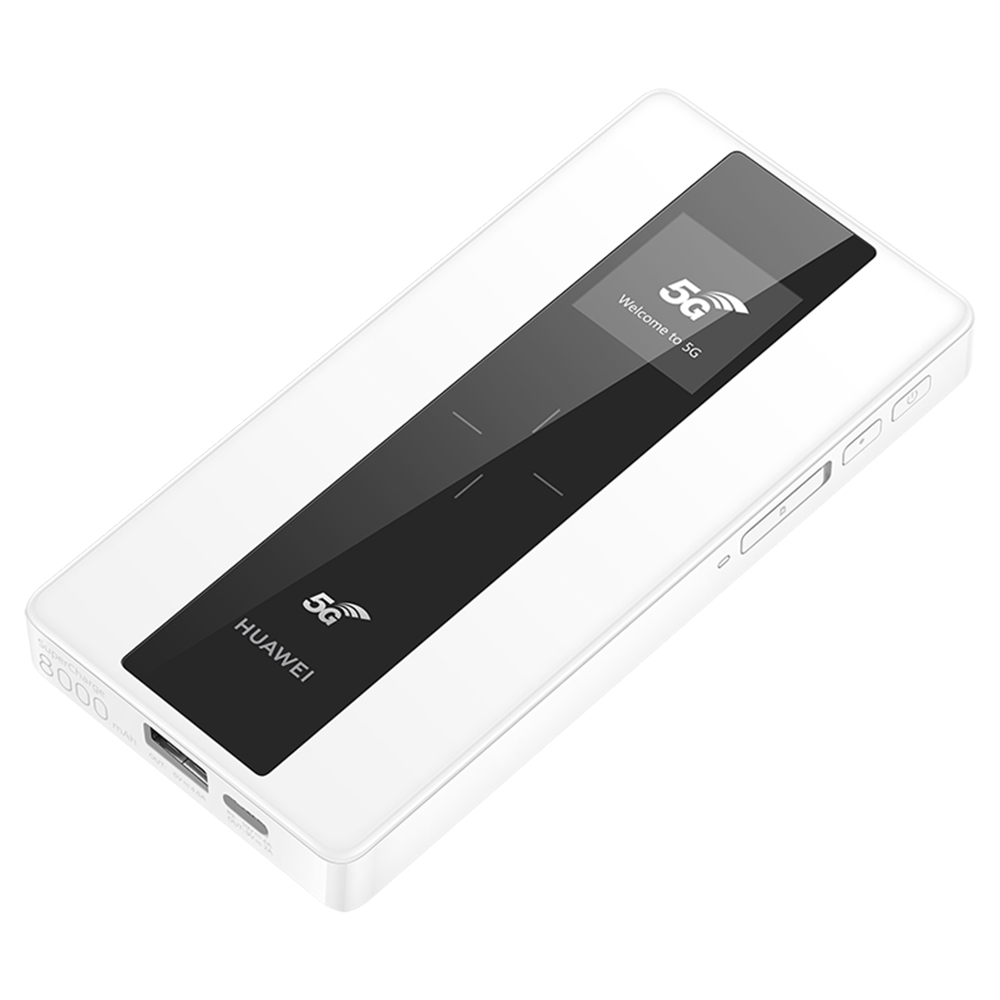 Huawei 5G Mobile WiFi Pro Huawei E6878-370 Pocket WiFi Router White