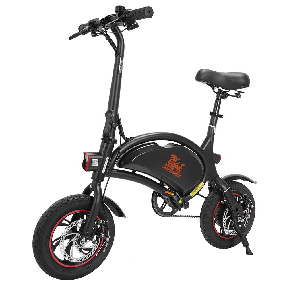KUGOO B1 Pro Folding Moped Electric Bike 250W Motor 12 Inch Black