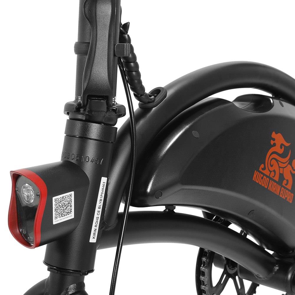 KUGOO B1 Pro Folding Moped Electric Bike 250W Motor 12 Inch Black