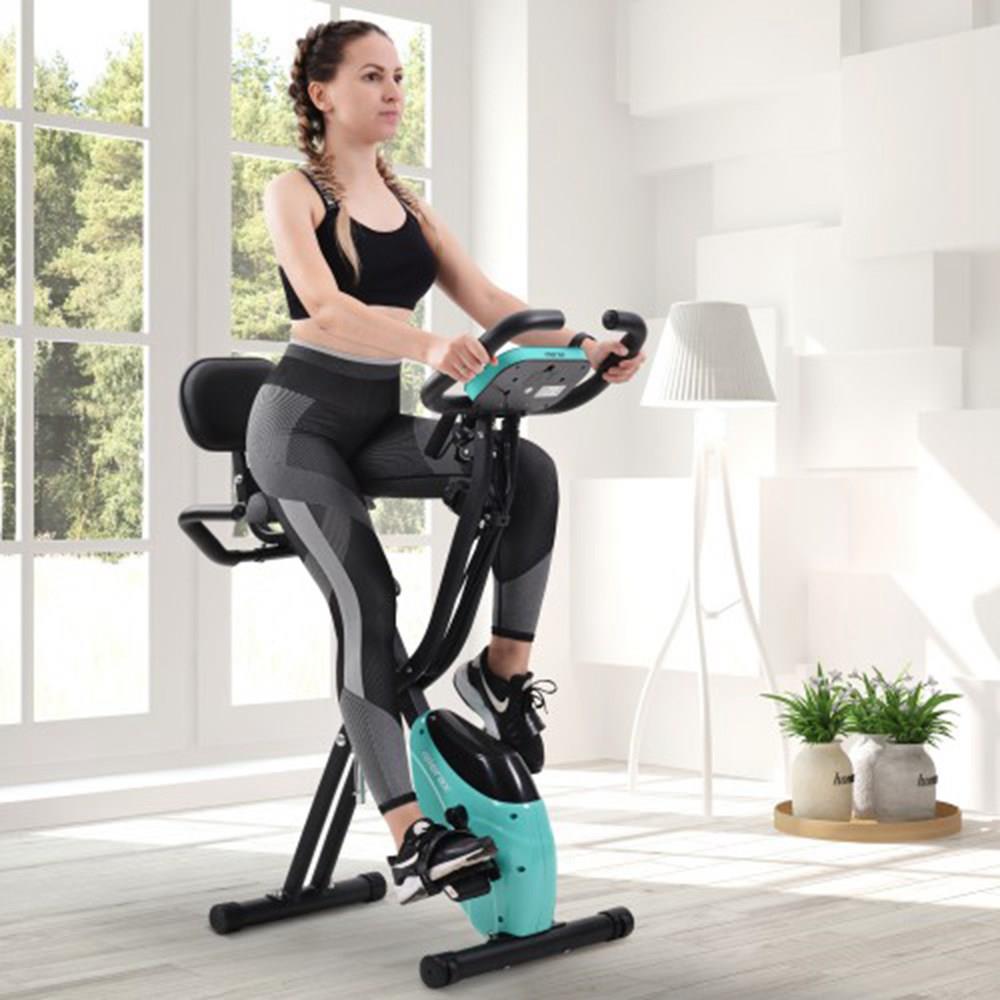 X-Bike Magnetic Foldable Fitness Bike with Computer and Expander Bands