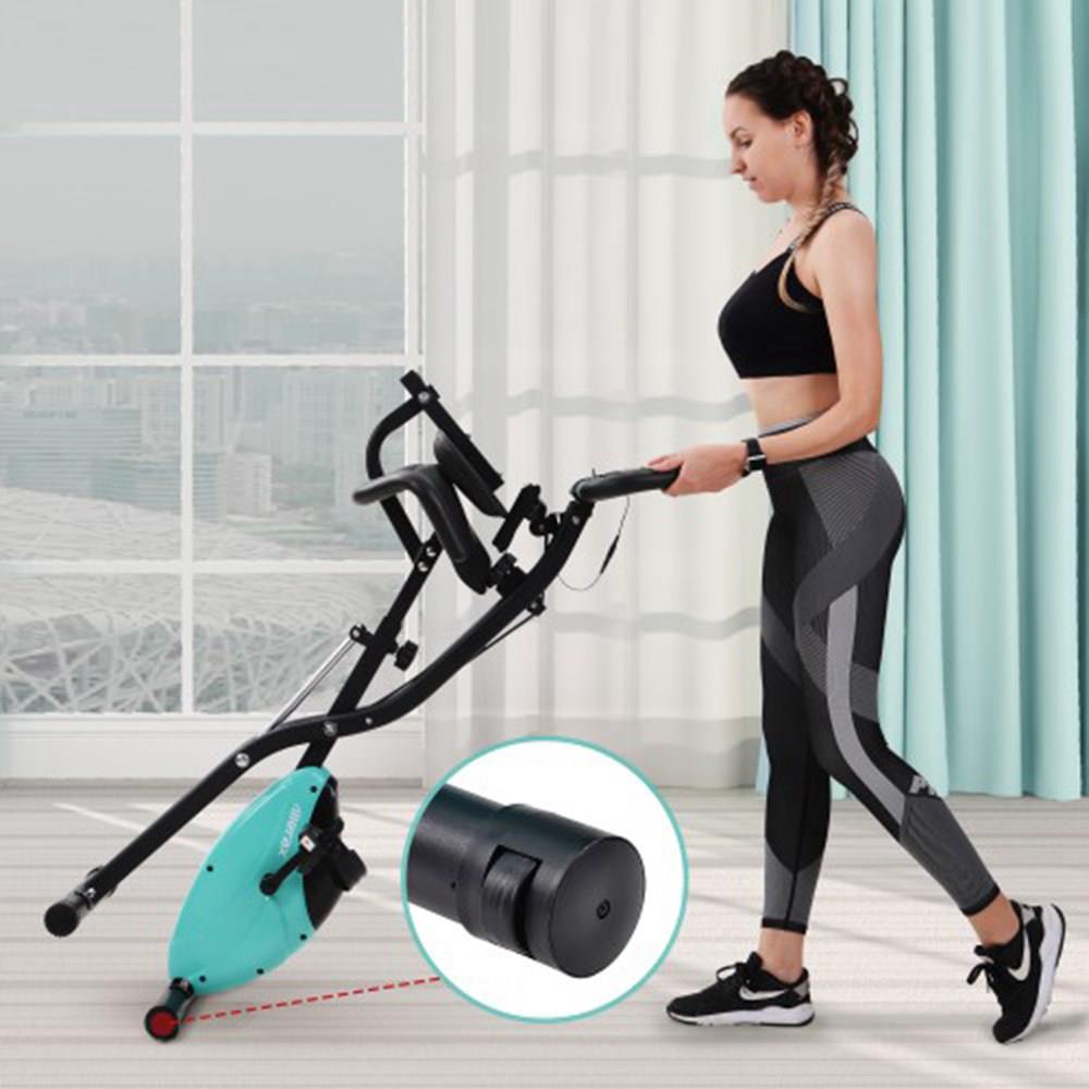 X-Bike Magnetic Foldable Fitness Bike with Computer and Expander Bands