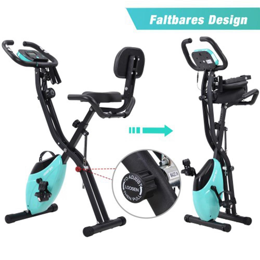 X-Bike Magnetic Foldable Fitness Bike with Computer and Expander Bands