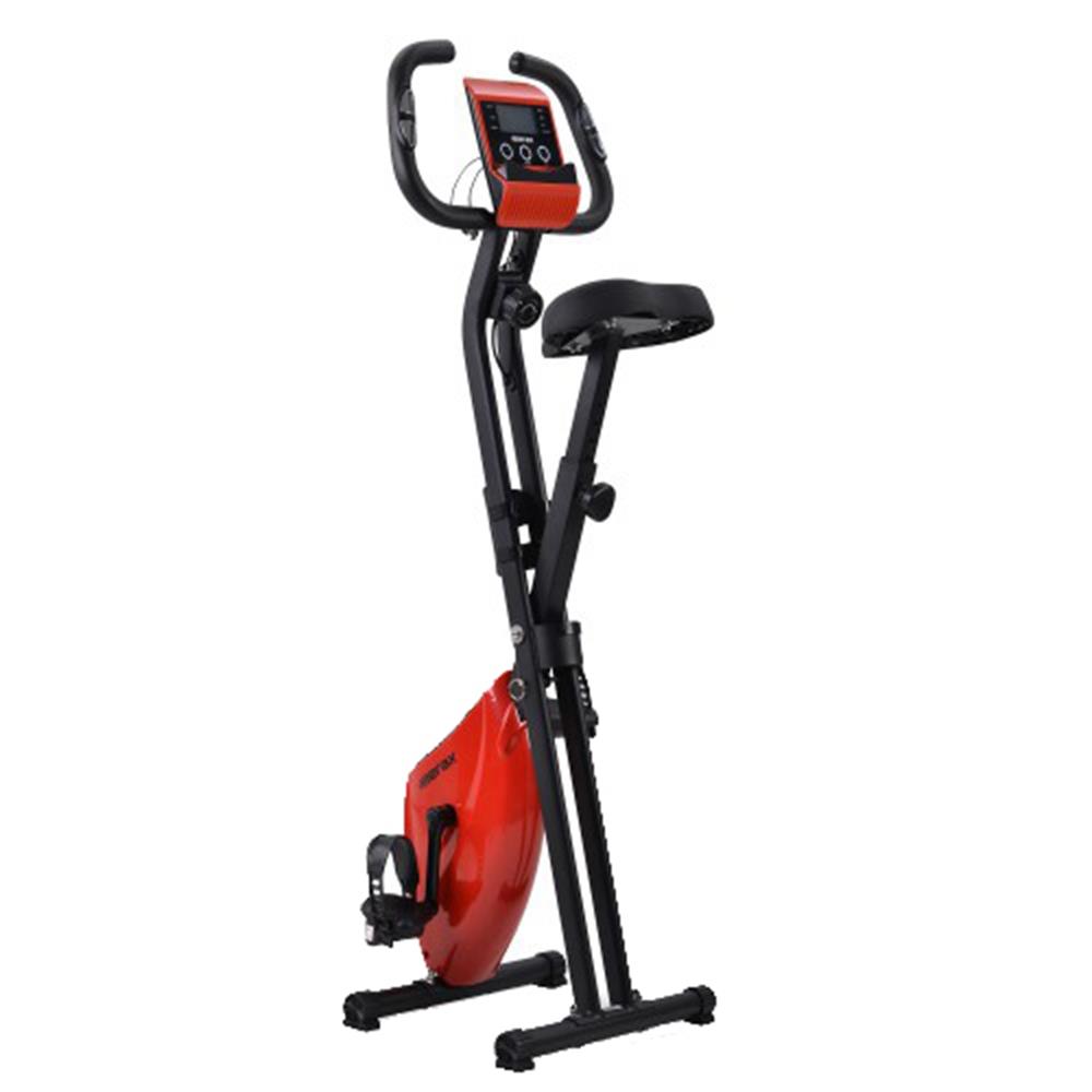 Merax Magnetic Foldable Exercise Bike - Red