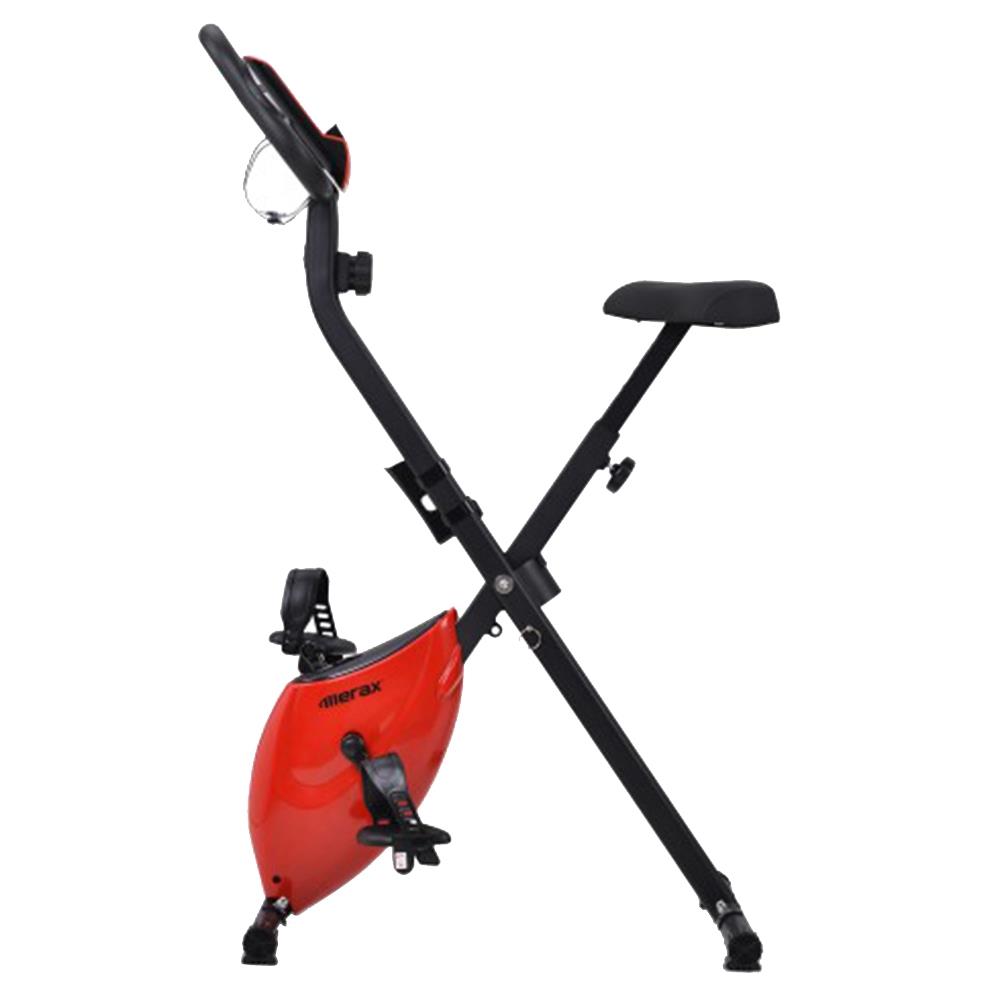 Merax Magnetic Foldable Exercise Bike - Red