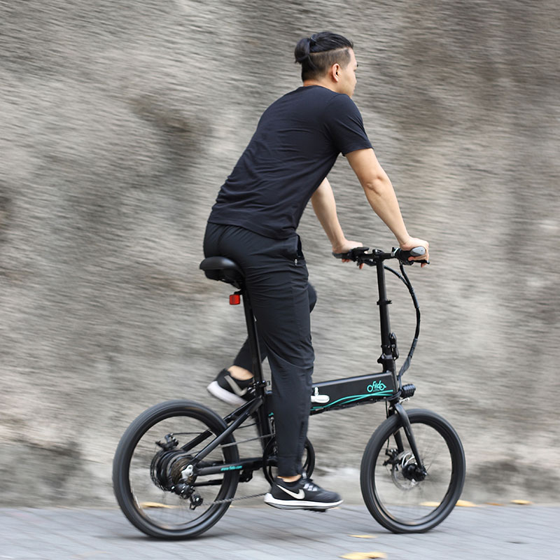 FIIDO D4S 20 Inch Folding Moped Electric Bike Gear Shifting Black