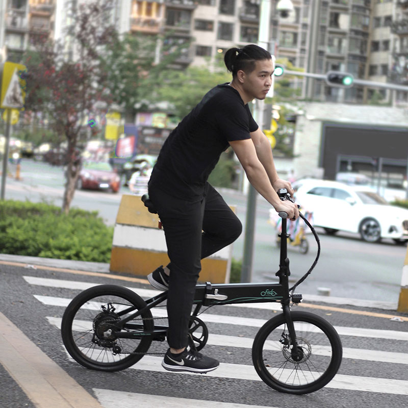 FIIDO D4S 20 Inch Folding Moped Electric Bike Gear Shifting Black