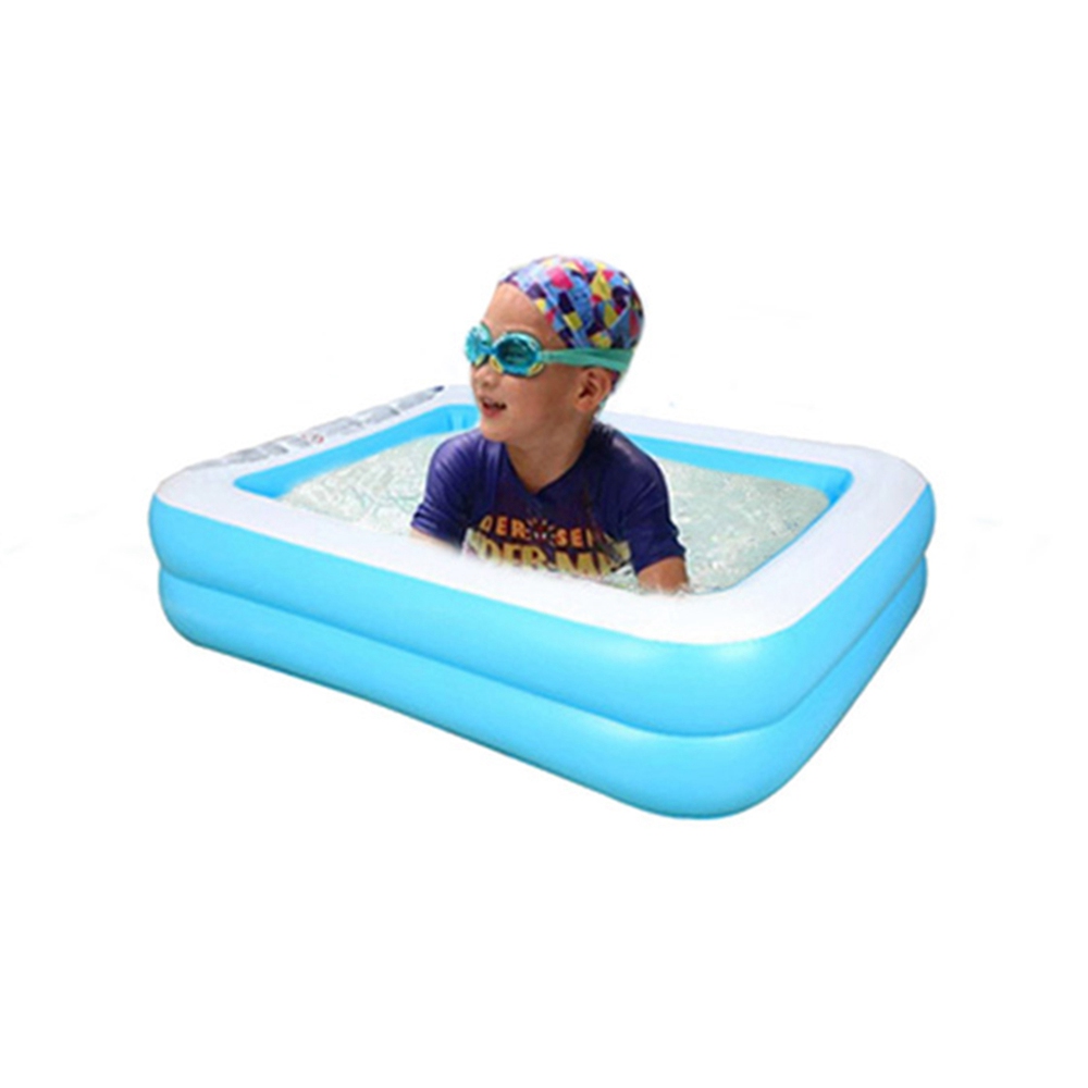 Kids inflatable swimming pool 110cm Blue White
