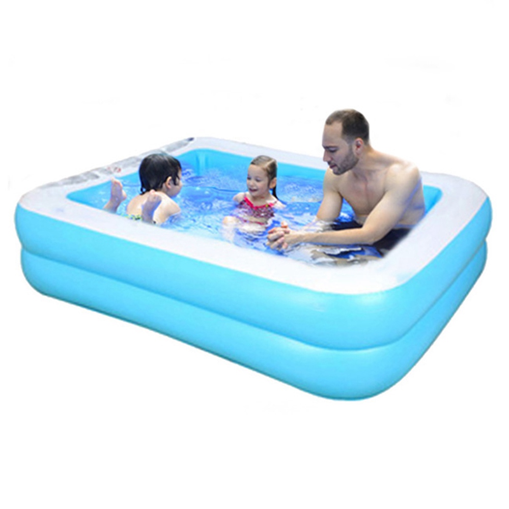 Kids inflatable swimming pool 181cm Blue White