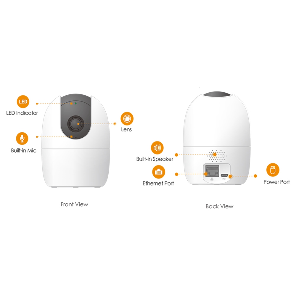 IMOU Ranger 2 Wireless WiFi Camera 1080P HD White