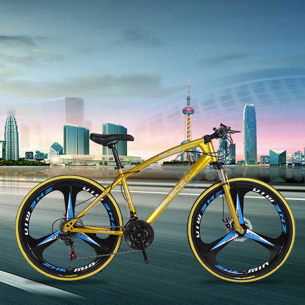 POLECE Python Shaped Mountain Bike Blue White