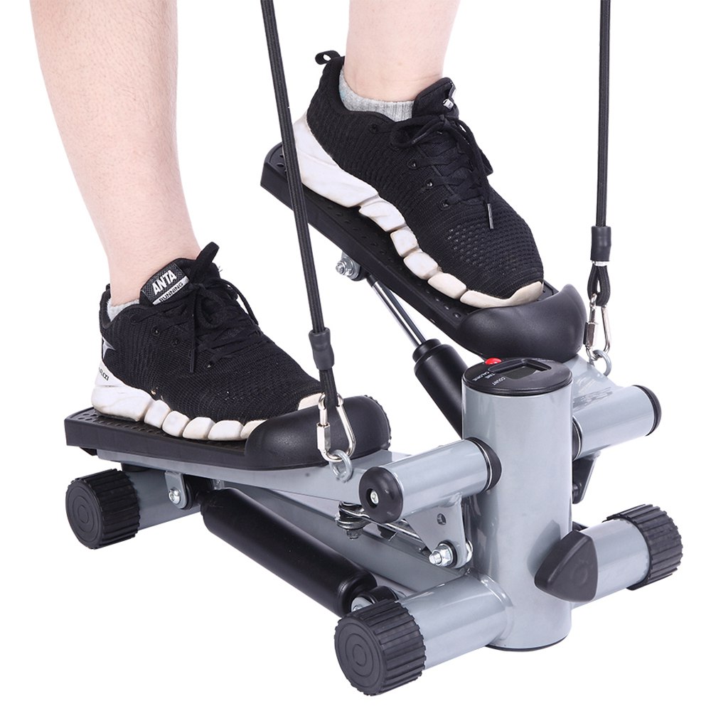S025 Aerobic Fitness Step Air Stair Climber Stepper Silver