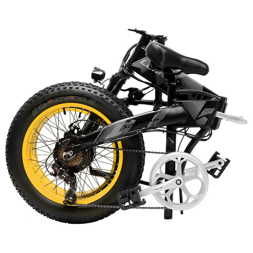 LANKELEISI X2000 Plus Fat Tire 10.4AH 1000W Folding Electric Bike