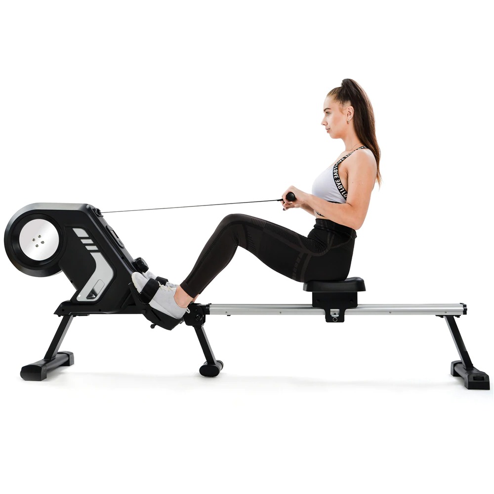 Merax Foldable Rowing Machine With Magnetic Resistance LCD Display