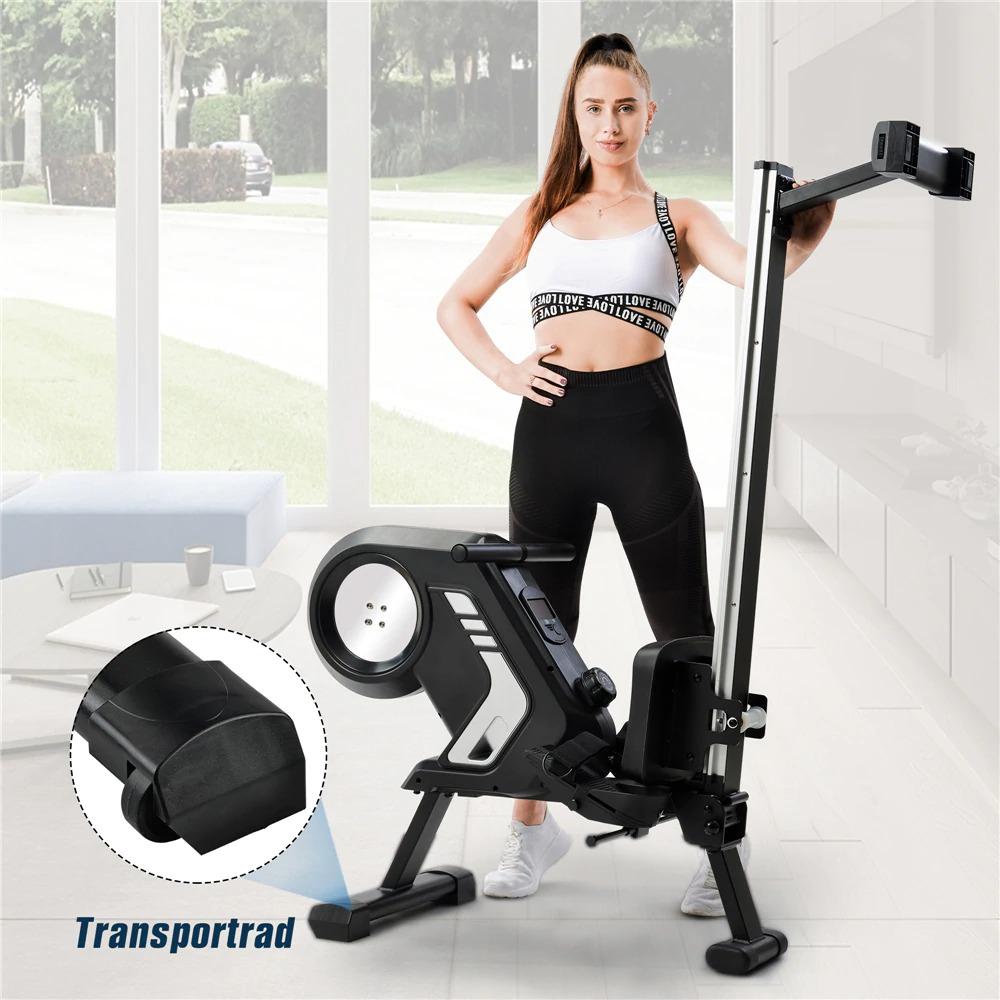Merax Foldable Rowing Machine With Magnetic Resistance LCD Display