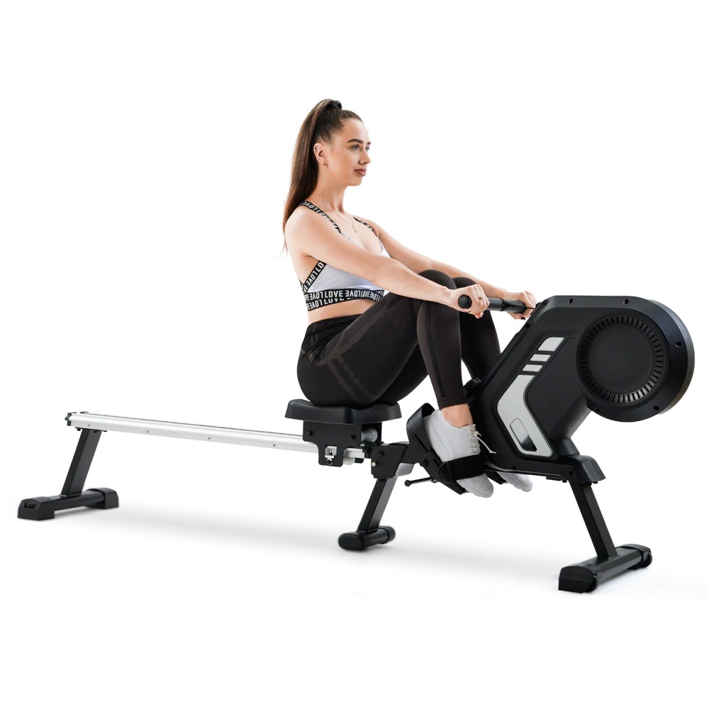 Merax Foldable Rowing Machine With Magnetic Resistance LCD Display