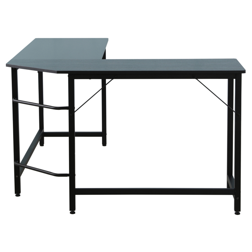 Home Office L-shaped Combination Corner Table Black
