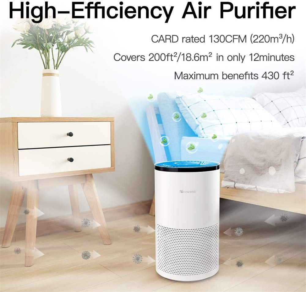 Proscenic A8 Smart Air Purifier 4-stage Filtration System White