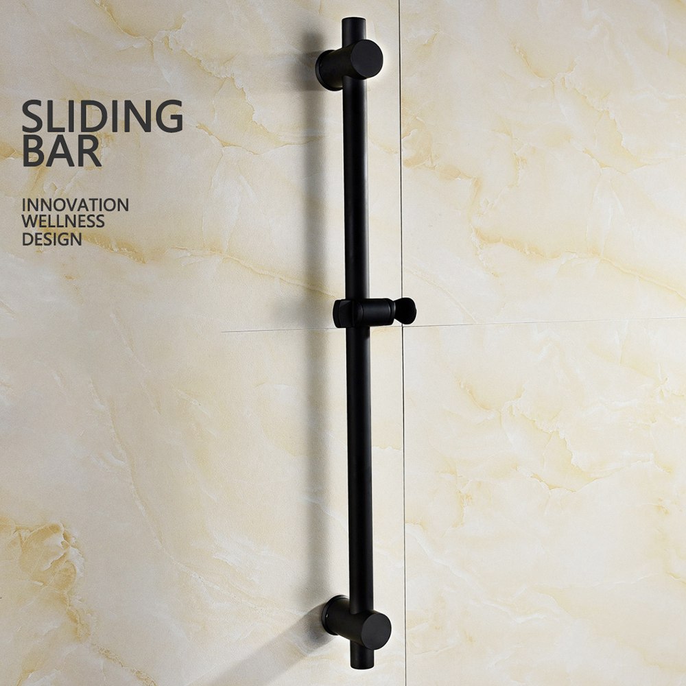 Wall-mounted Stainless Steel Shower Set Black