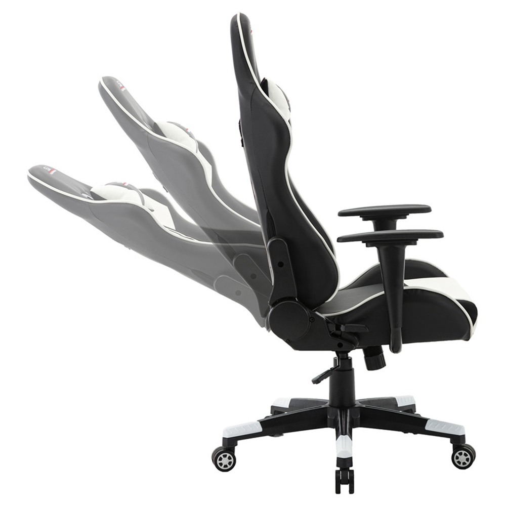 Rotatable Office Gaming Chair With Armrests White