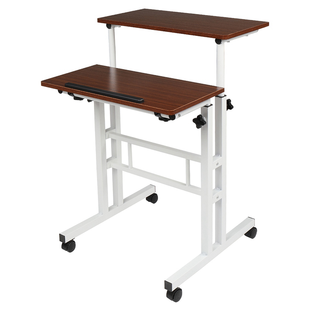 60 x 54 x 70cm Standing Lift Computer Desk White
