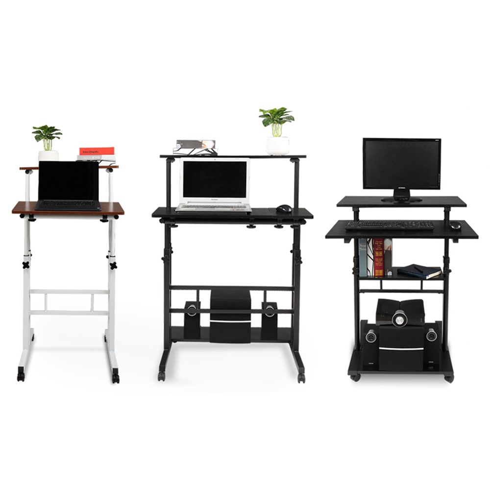 60 x 54 x 70cm Standing Lift Computer Desk White