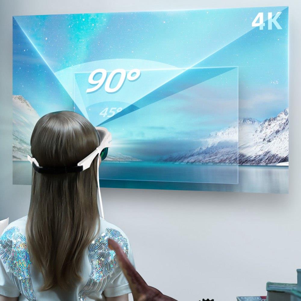 Dream Glass 4K Portable AR Virtual Smart Glasses Black