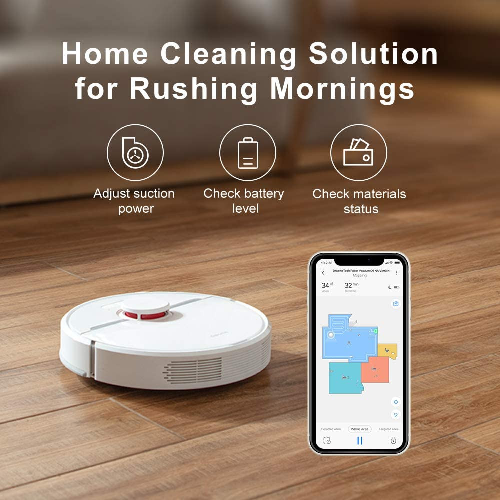 Dreame D9 Smart Robot Cleaner 3000Pa Suction EU Version White