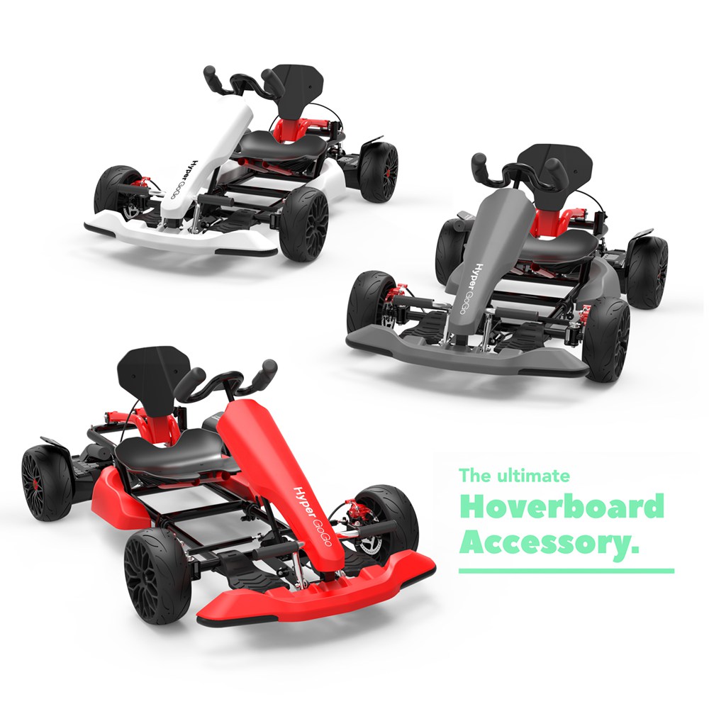 Hyper GoGo GO KART Kit Compatible With All Hoverboard Grey
