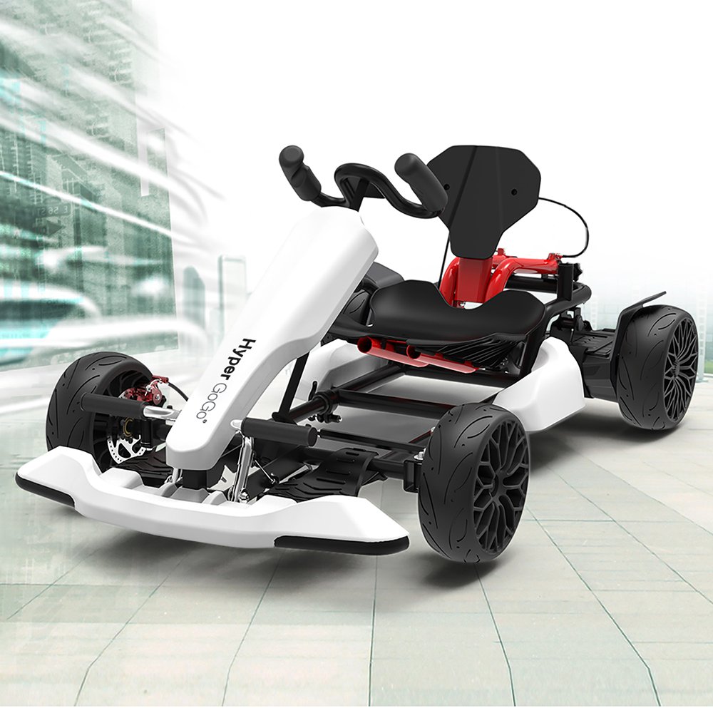 Hyper GoGo GO KART Kit Compatible With All Hoverboard Accessory White