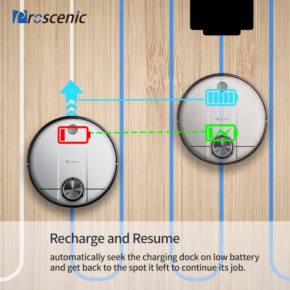 Proscenic M6 Pro LDS Robot Vacuum Cleaner 2600Pa Powerful Suction