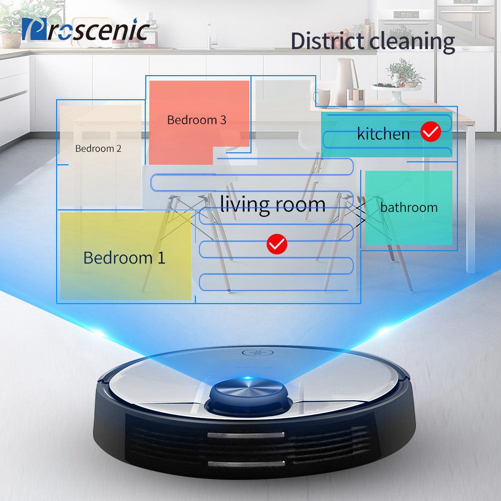 Proscenic M6 Pro LDS Robot Vacuum Cleaner 2600Pa Powerful Suction