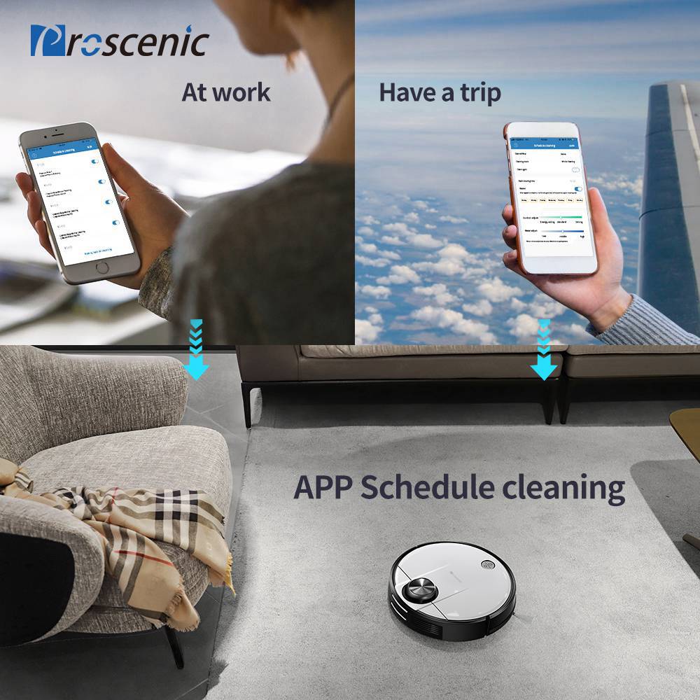 Proscenic M6 Pro LDS Robot Vacuum Cleaner 2600Pa Powerful Suction