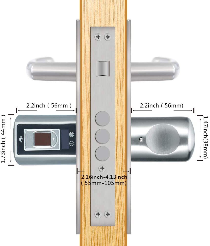 WE.LOCK Ai.one SBR00EBL01 Intelligent Electronic Door Lock Cylinder