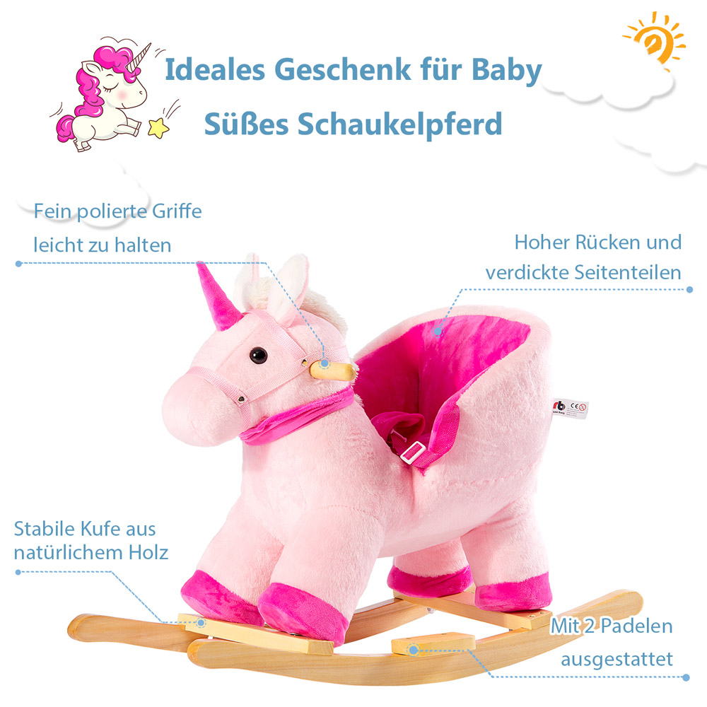 Plush Rocking Unicorn Kids Toy
