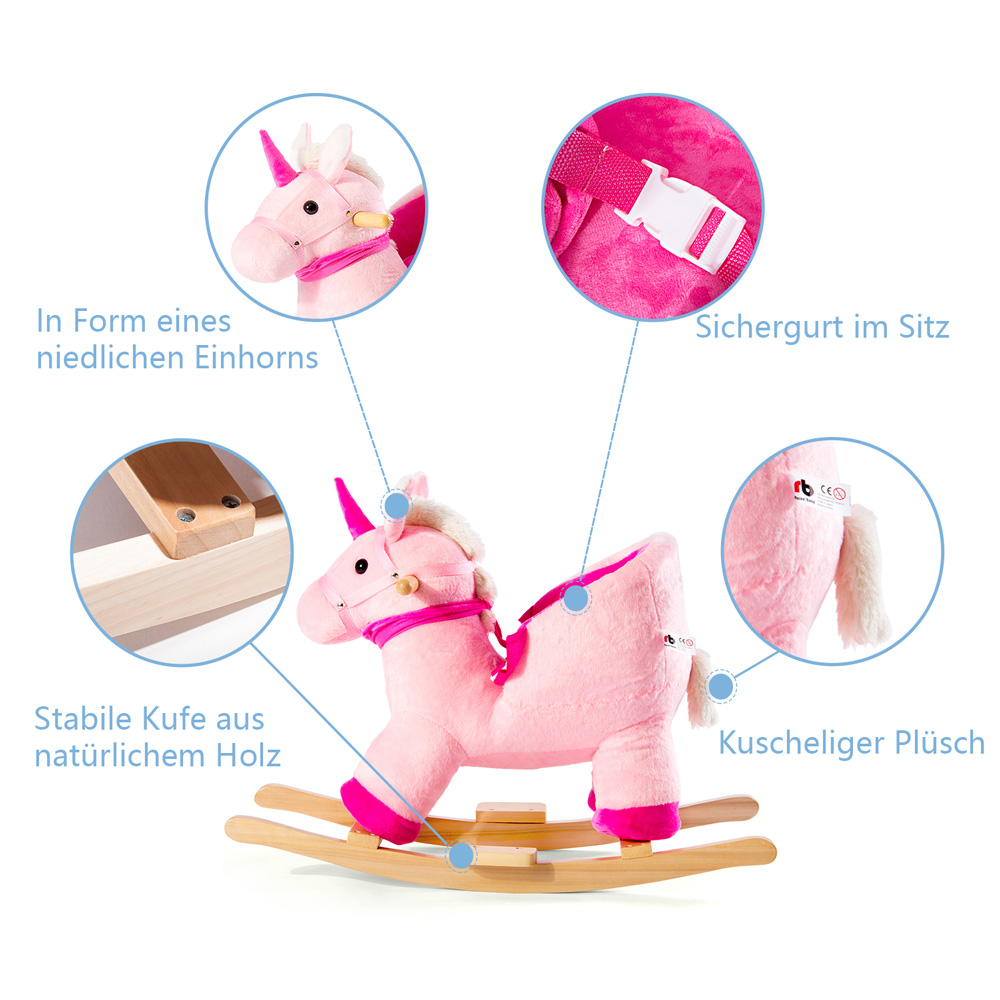Plush Rocking Unicorn Kids Toy