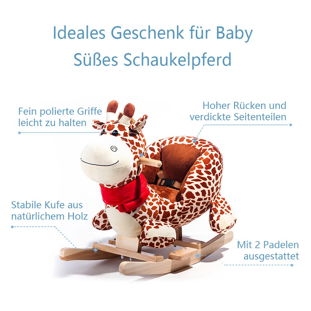 Plush Rocking Giraffe Kids Toy