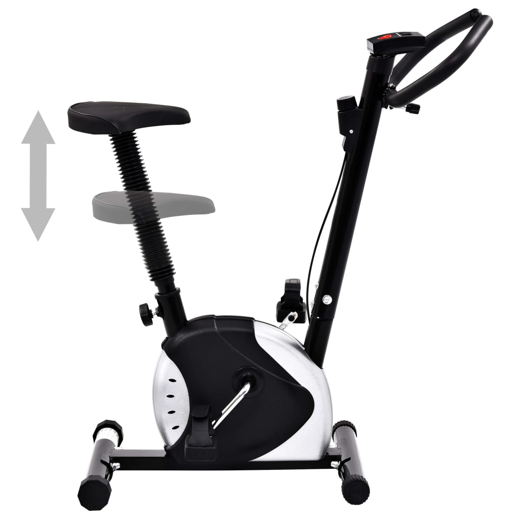 Exercise Bike with Belt Resistance Black