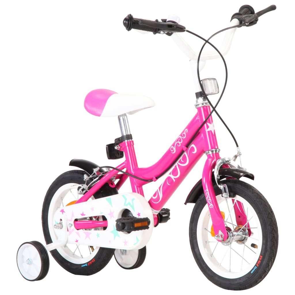 Kids Bike 12 inch Black and Pink