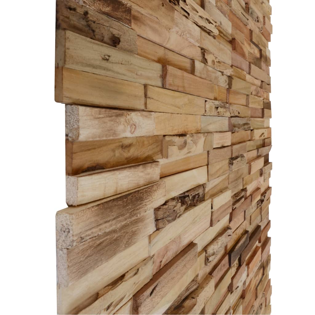 Wall Cladding Panels 20 pcs Recycled Teak 2 m²