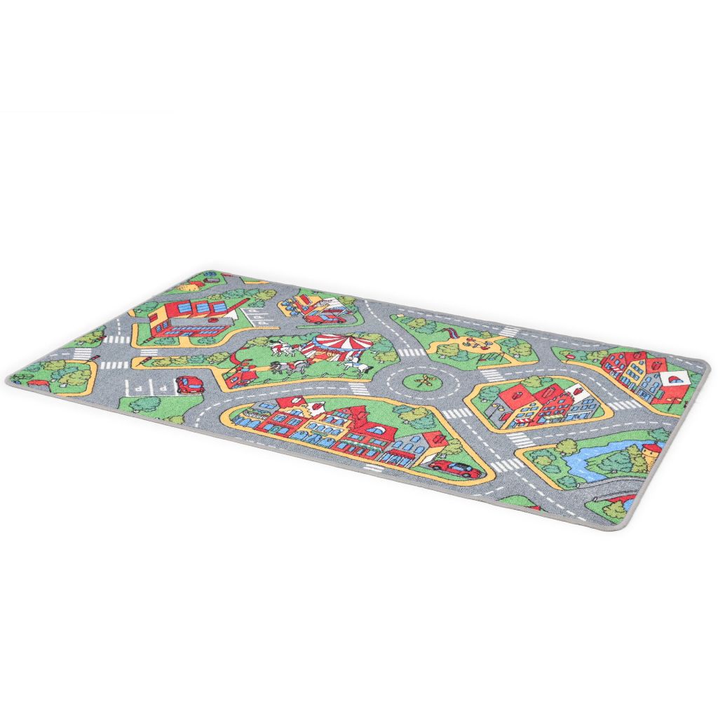 Play Mat Loop Pile 120X160 Cm City Road Pattern